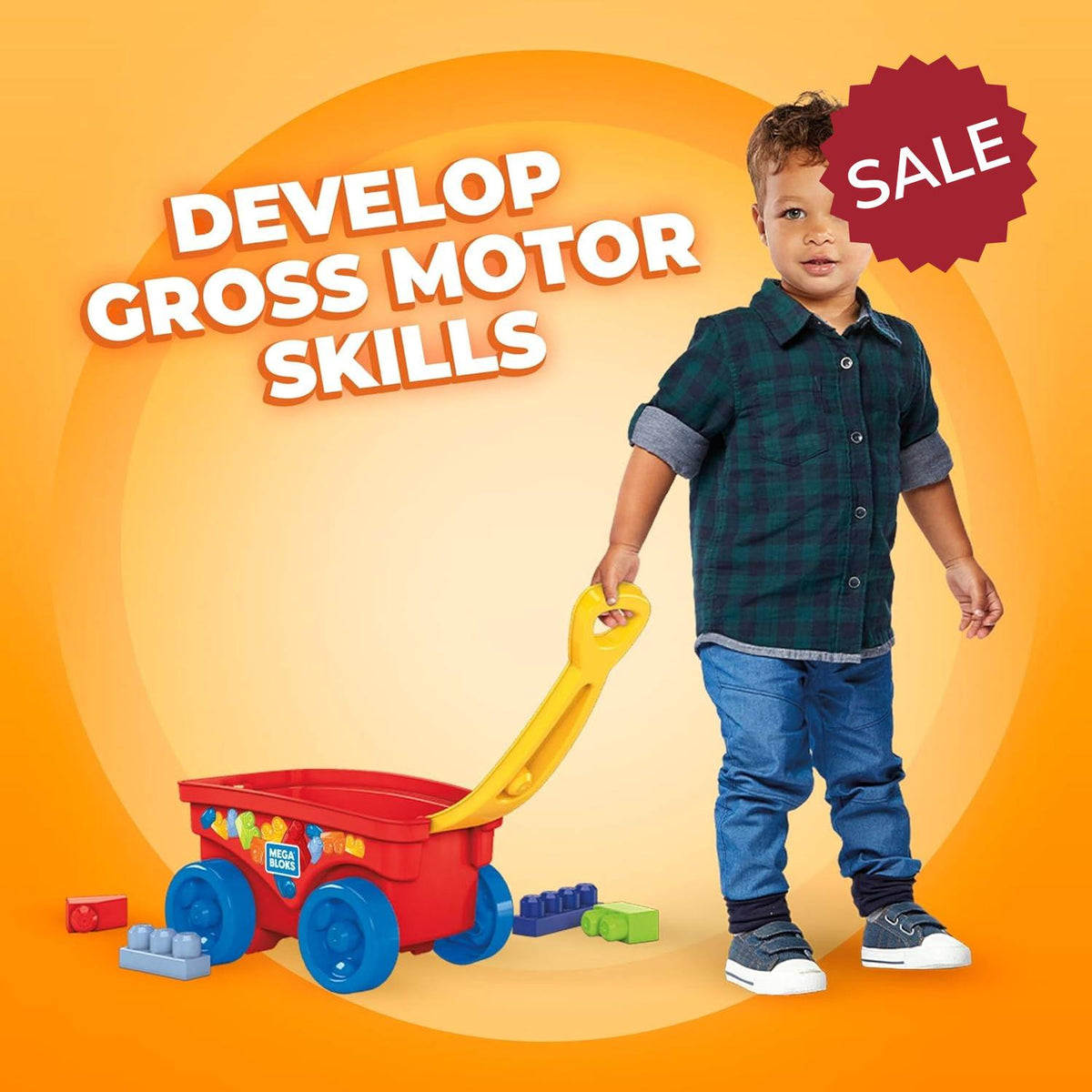 Mega Bloks Pull 'n Play Wagon – McGreevy's Toys Direct