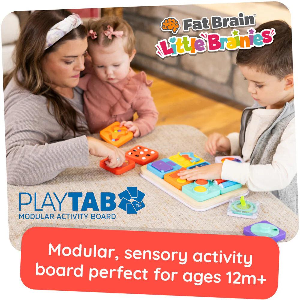 Fat Brain Toys: Little Brainies PlayTab Modular Sensory Activity Board ...