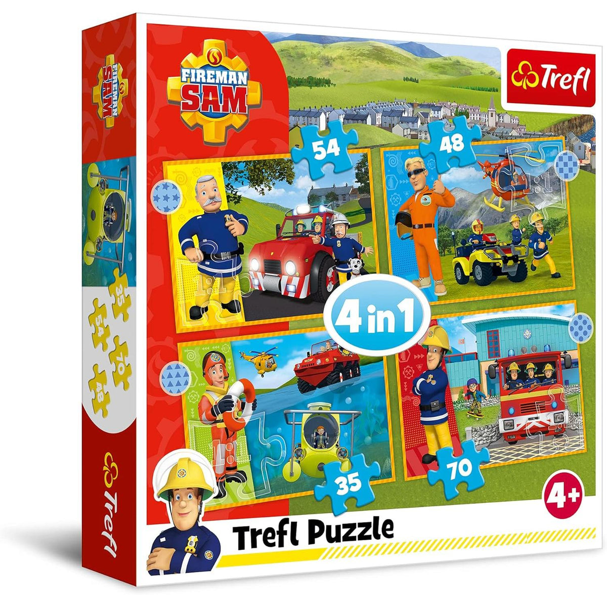Fireman Sam 4-in-1 Puzzles – McGreevy's Toys Direct
