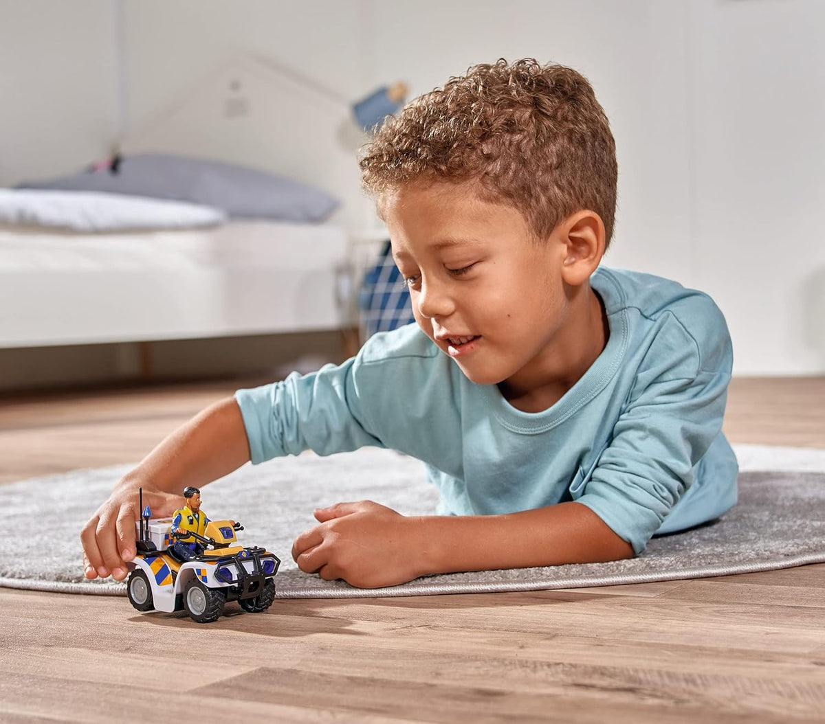 Fireman Sam Police Quad with Malcolm Figure – McGreevy's Toys Direct