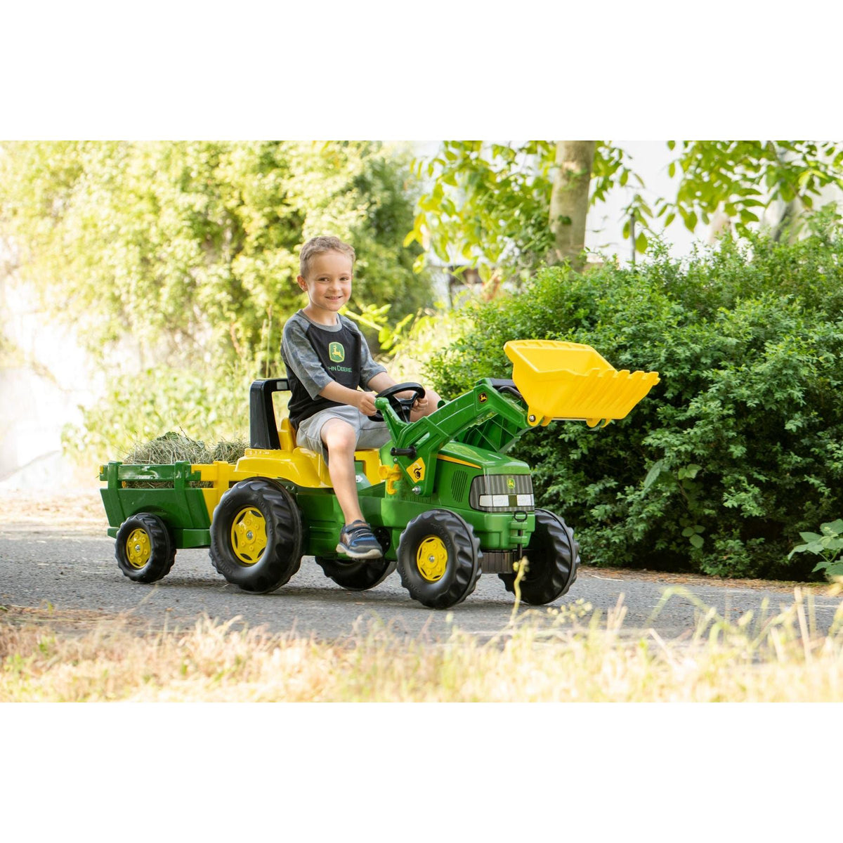 Rolly Junior John Deere Tractor with Loader and Trailer – McGreevy's ...