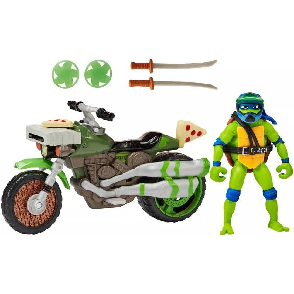 Teenage Mutant Ninja Turtles: Mutant Mayhem Ninja Kick Cycle with Leon ...